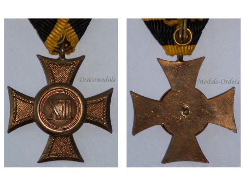 Austria Hungary WWI Cross Military Long Service 12 XII years 2nd Class ...
