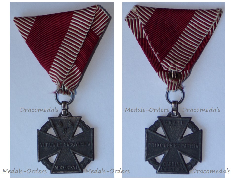 Austria Hungary WWI Kaiser Karls Karl Cross Troops 1917 Maker W&A ...