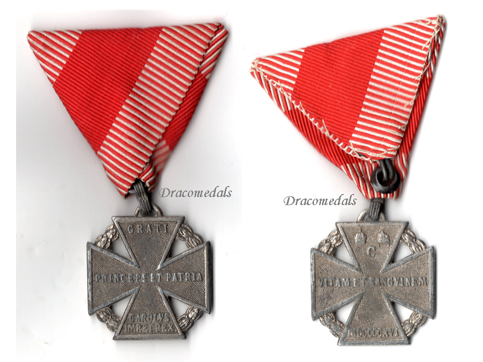 Austria Hungary WWI Kaiser Karl's Cross Troops 1917 Maker JC Austrian ...