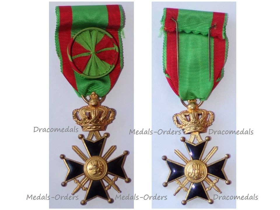Belgium WWI Military Cross I 1st Class 25 years Service Belgian Army ...