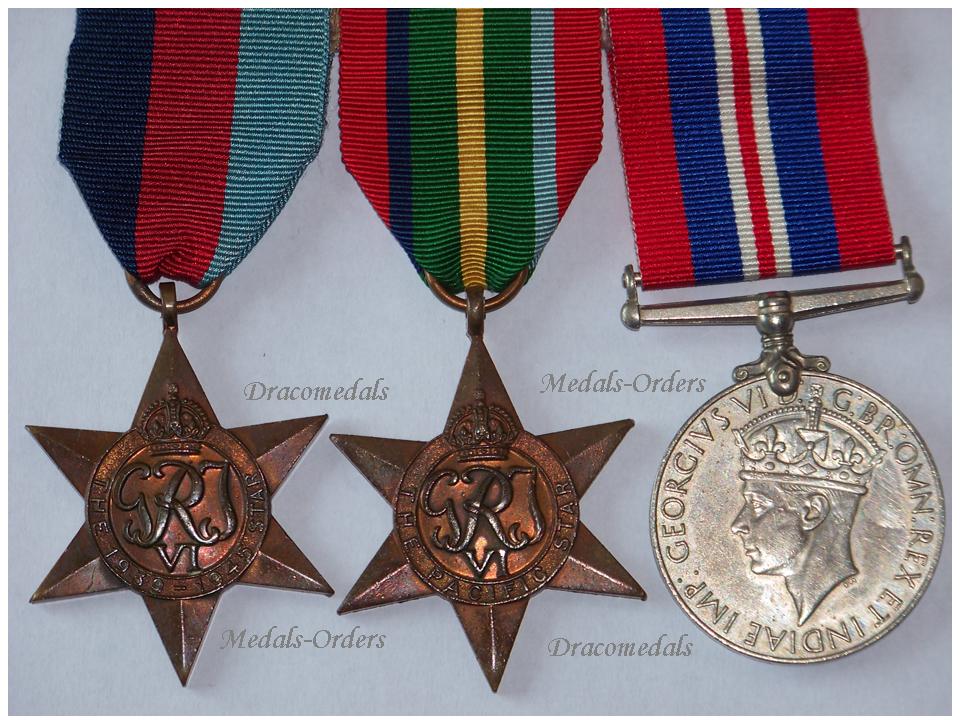 Britain WWII Pacific Star 1939 1945 War Commemorative Medal Diploma ...