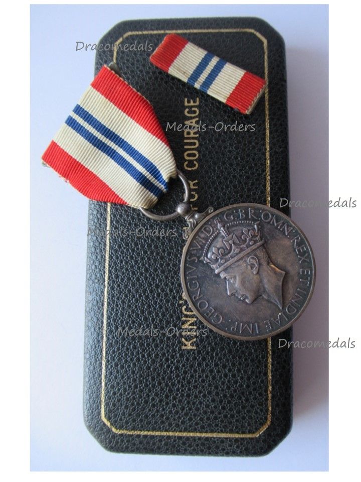 Britain WWII Kings Medal Courage Cause Freedom 1939 1945 Boxed Royal ...