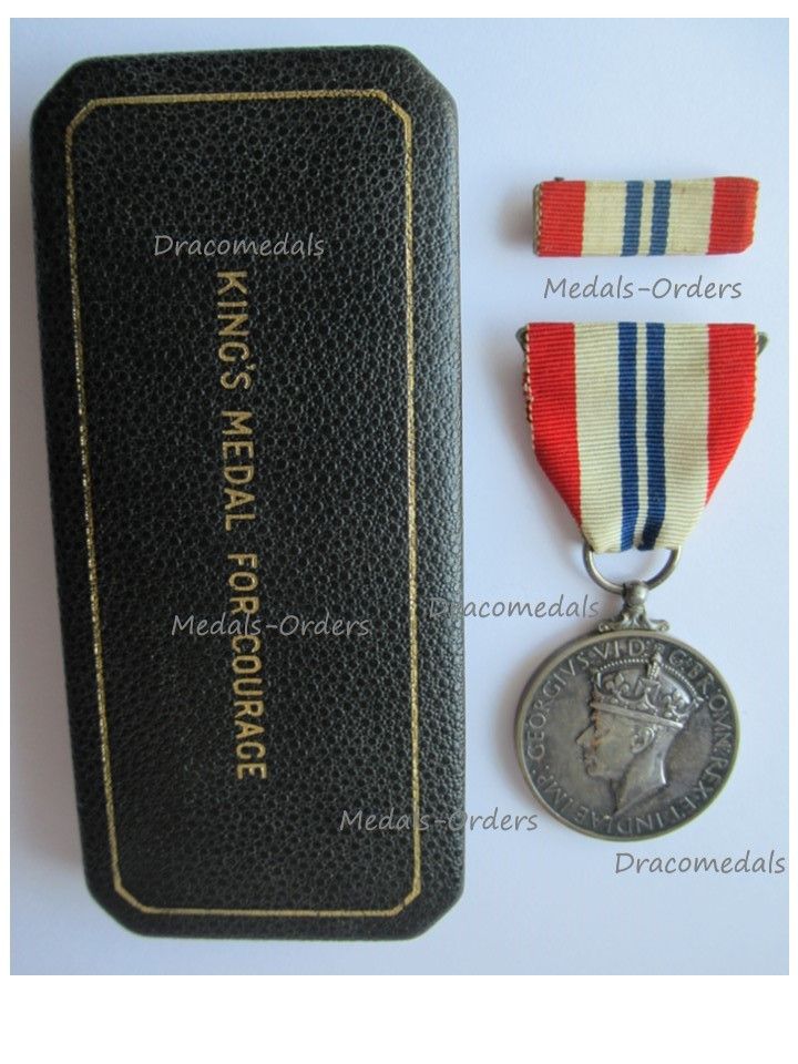 Britain WWII Kings Medal Courage Cause Freedom 1939 1945 Boxed Royal ...