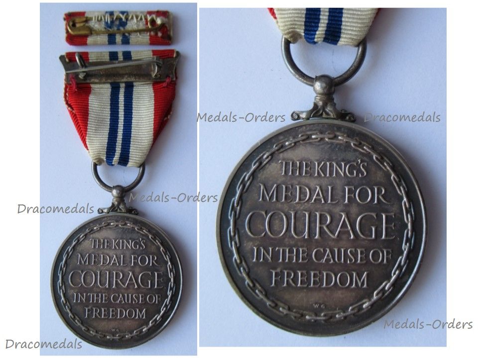 Britain WWII Kings Medal Courage Cause Freedom 1939 1945 Boxed Royal ...