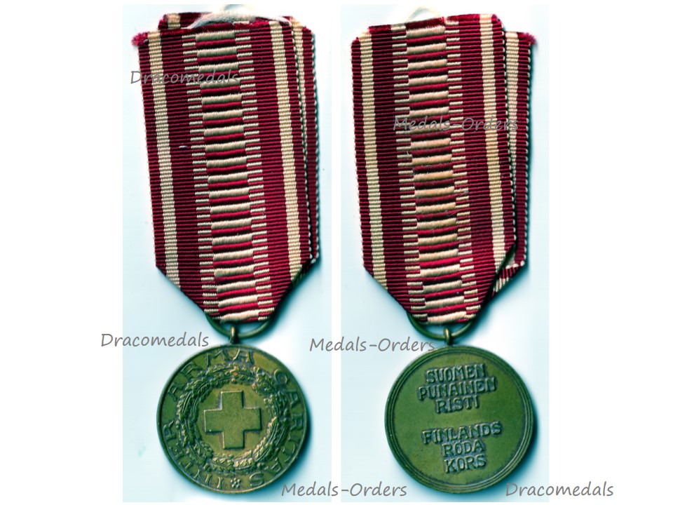 Finland WWII Red Cross Medal Merit Bronze Military 1931 Winter ...