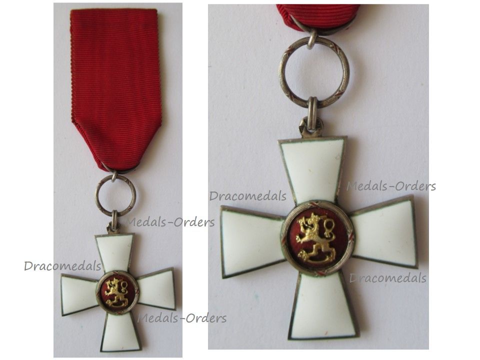 Finland WWII Order Lion Finnish Knight Knights Cross 1942 Medal ...