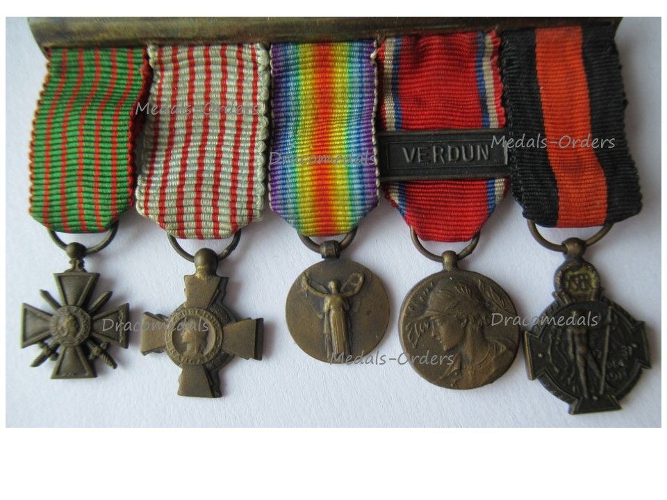 France Belgium WWI Yser Great War Cross Croix de Guerre Victory Morlon ...