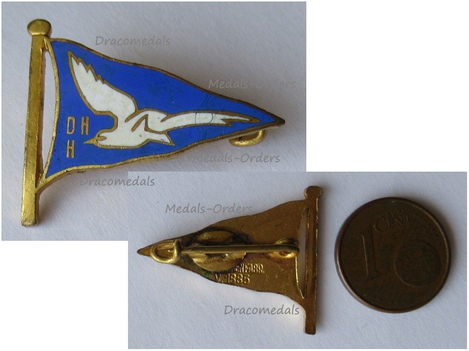 Germany WWI Cap Badge DHH Regatta Maritime sport Navy Naval Deutscher ...
