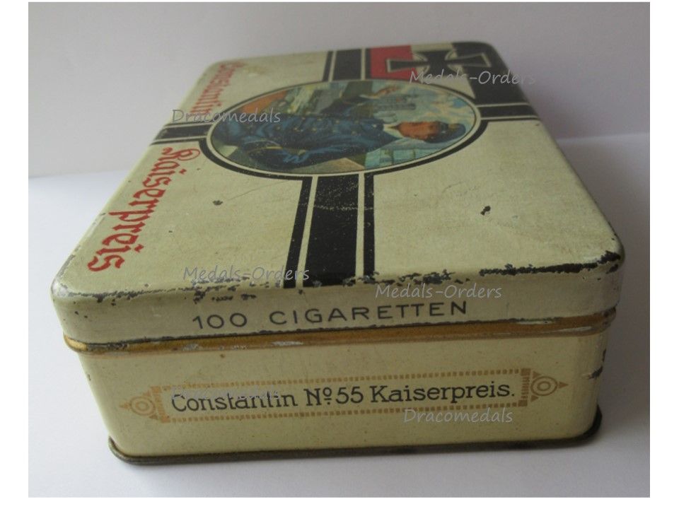 Germany WWI Constantin Kaiserpreis N.55 100 Cigarette Box Ensign ...