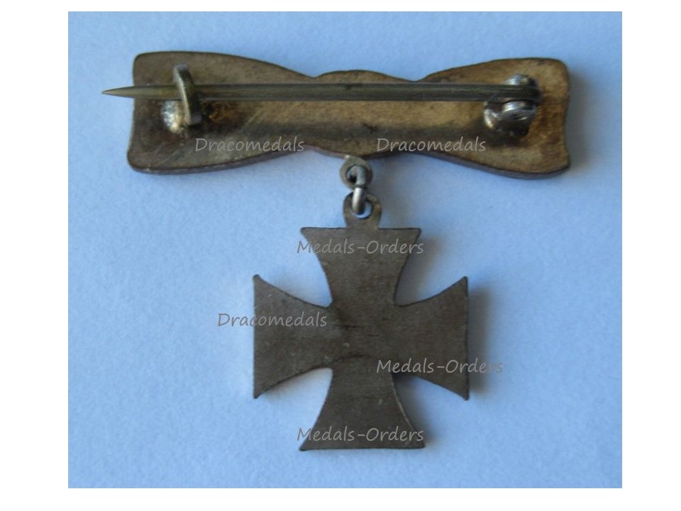 Germany WWI Iron Cross 1914 Badge Imperial Colors Ladies Bow Tie pin ...