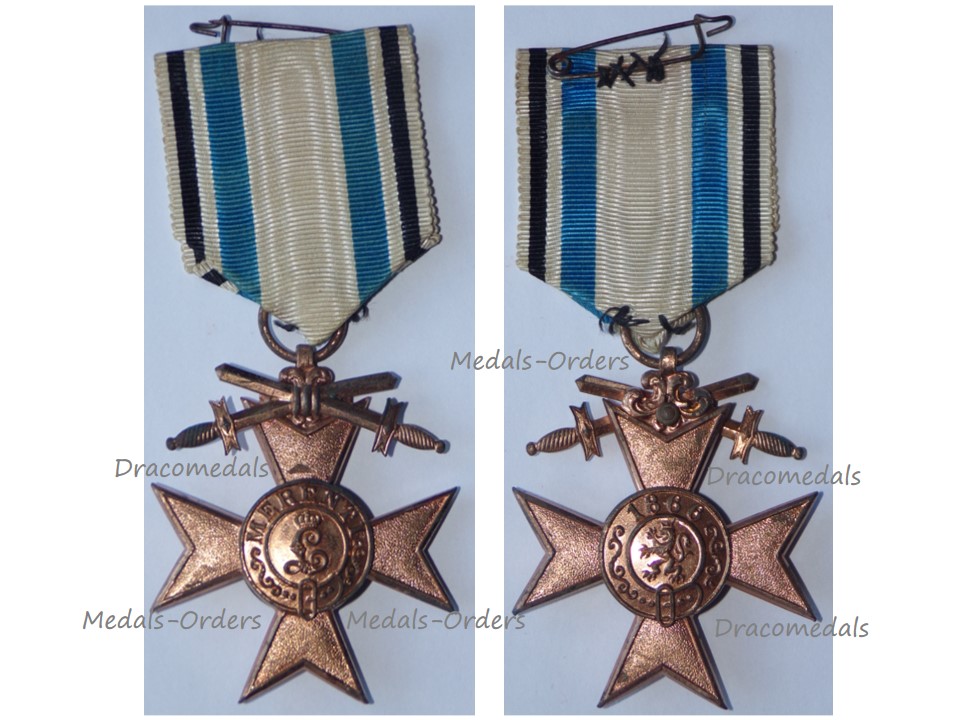 Germany WWI Bavaria Cross Military Merit III 3rd Class Swords pmo01289 ...