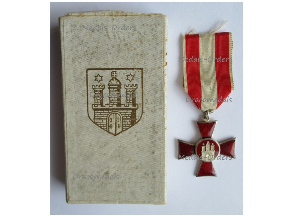 Germany WWI Hamburg Hanseatic War Cross Boxed pmo02941 1914 1918 Medal ...