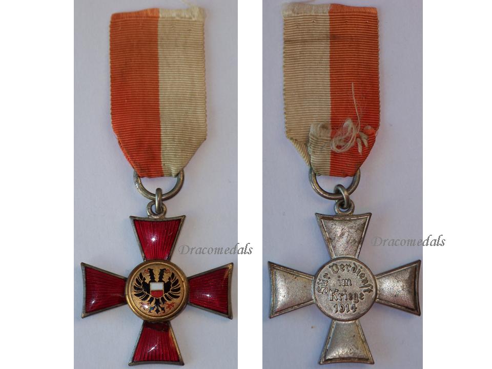 Germany WWI Hanseatic War Cross Lubeck WW1 1914 1918 Military Medal ...
