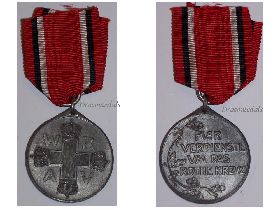 Germany WWI Prussia Red Cross Medal 3rd III Class Zinc pmo00907 1917 ...