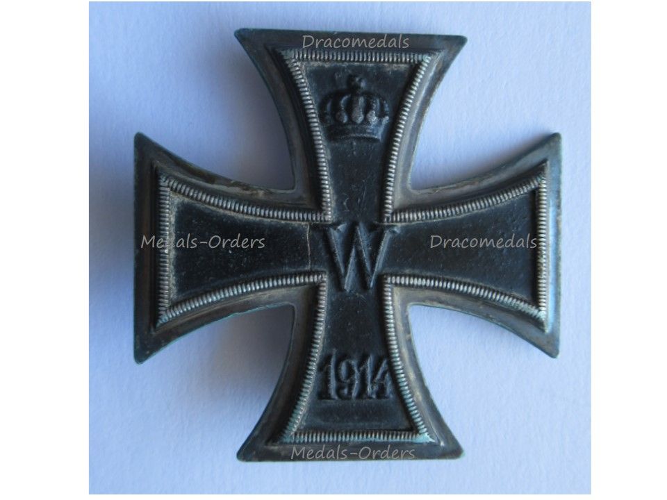 Germany WWI Iron Cross 1st Class EK1 Maker KAG German Military Medal ...