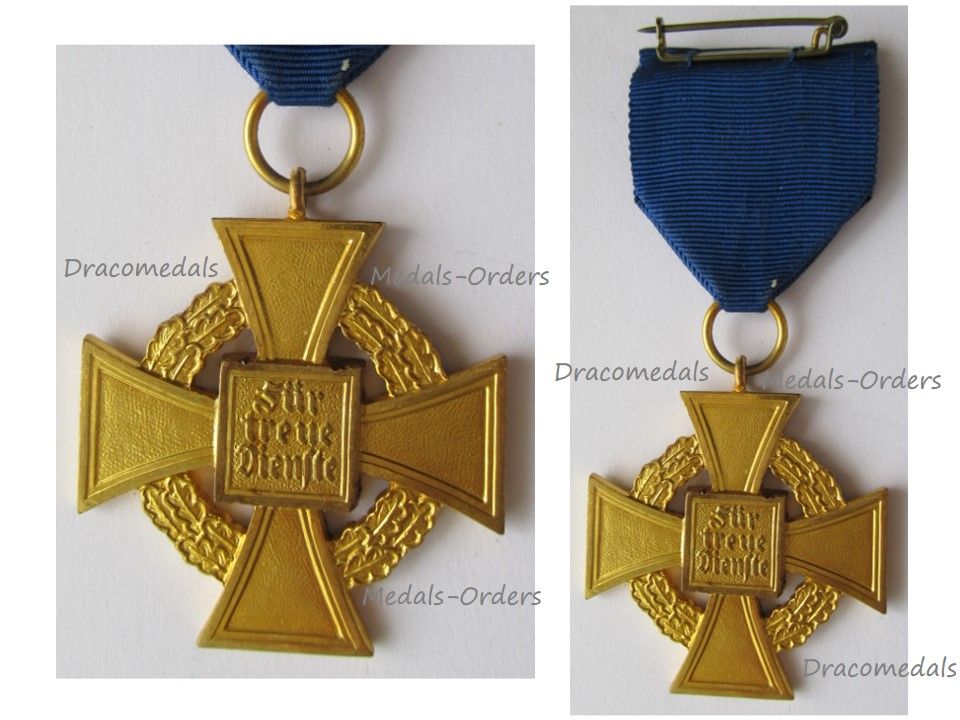 NAZI Germany WWII Cross Loyal Civil Service I 1st Class 40 years ...