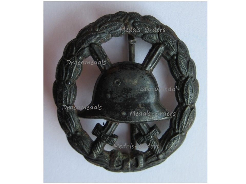 Germany WWI Black Wound Badge Army cut out Iron Magnetic 1914 1918 ...