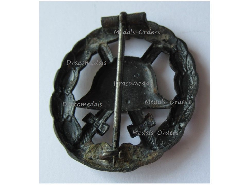 Germany WWI Black Wound Badge Army cut out Iron Magnetic 1914 1918 ...