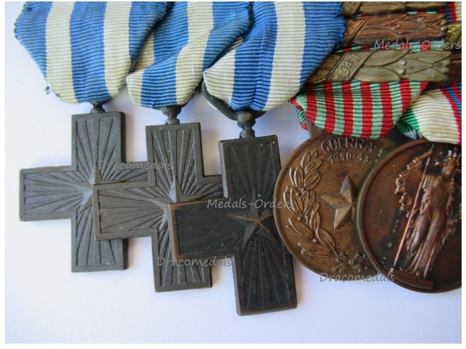 Italy WWII 6 Medal set Cross War Merit Commemorative Liberation ...