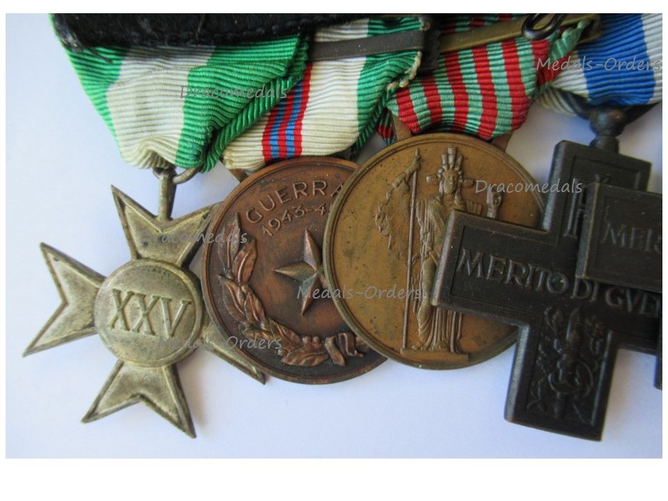 Italy WWII 6 Medal set Cross War Merit Commemorative Liberation ...
