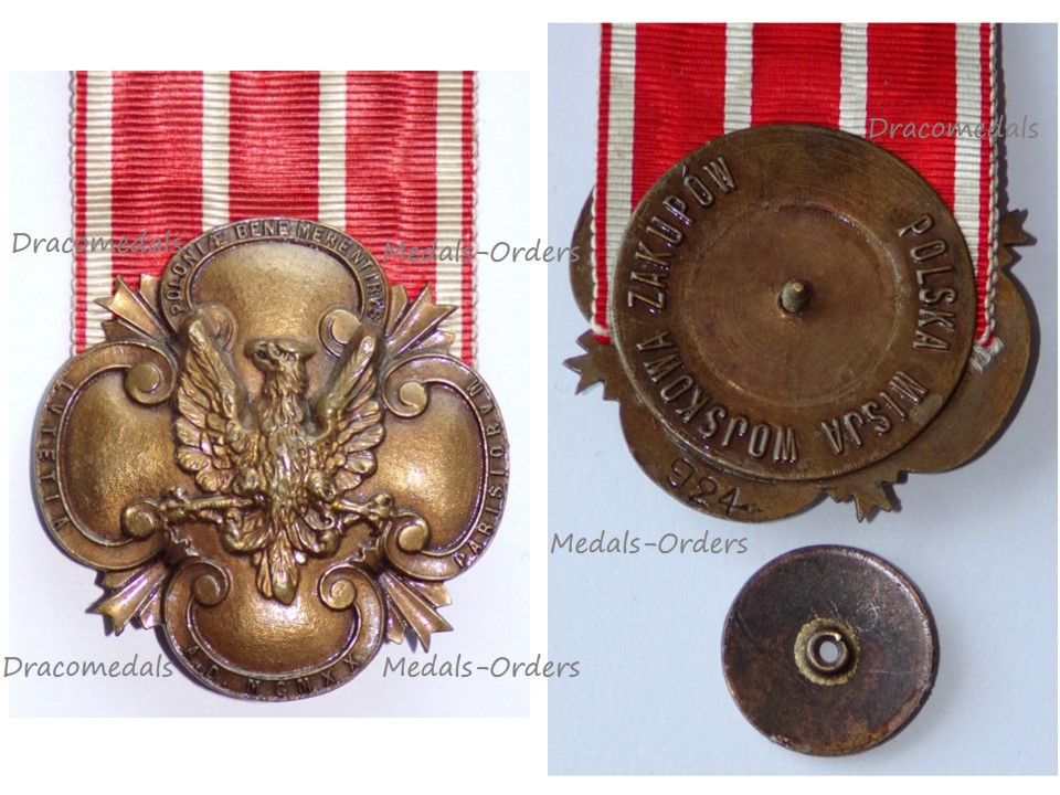 Poland WWI Commemorative Badge Medal Merit Polish Military Purchasing ...