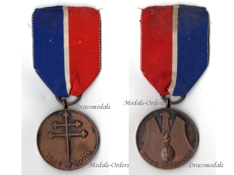 Poland WWII Polish 1st Grenadier Division France 1940 Military Medal ...