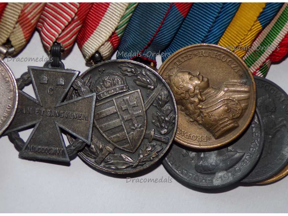 Austria Hungary WWI WWII Signum Laudis Liberation Transylvania Pro Deo ...