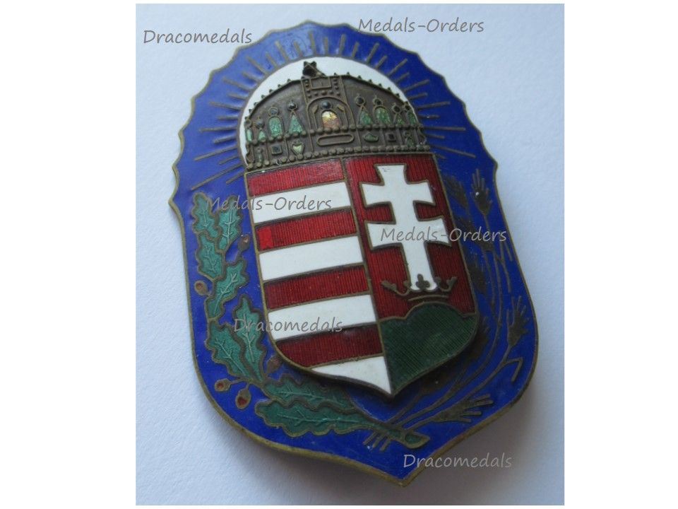 Hungary WWII Order Bravery Vitez Badge Hungarian National Guard Medal ...