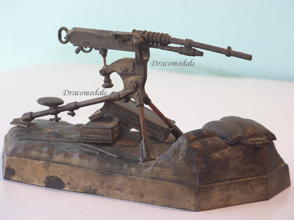 France Trench Art WWI Hotchkiss Machine Gun M1914 French Military ...